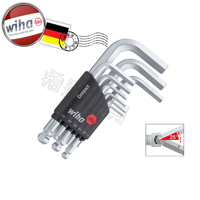 *希達工具* 德國 Wiha 9件短L型六角球頭扳手組 L型 六角頭 扳手組 40410 369 KH9 | 蝦皮購物