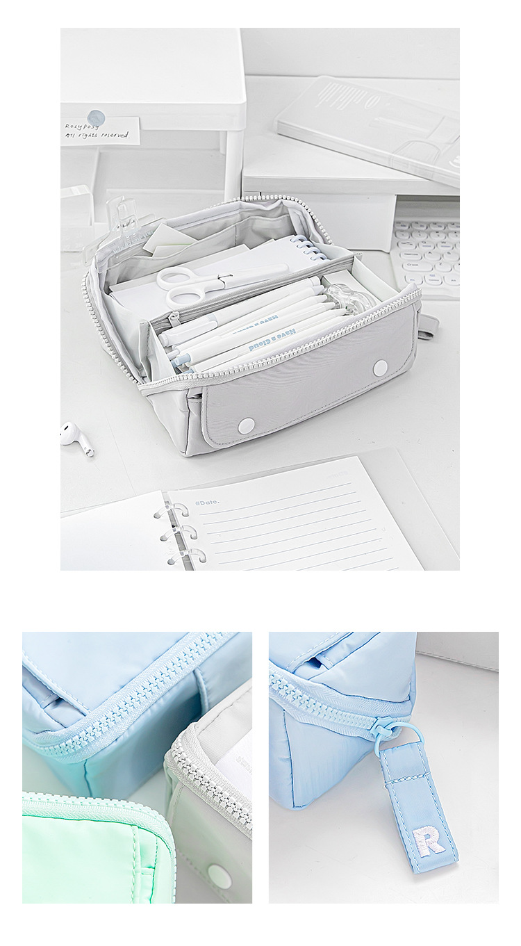 台灣發貨 巨能裝筆盒 大容量筆袋 RosyPosy筆盒 鉛筆盒 多功能筆盒 化妝包 旅行包 桌面收納 文具收納 學生文具 | 蝦皮購物