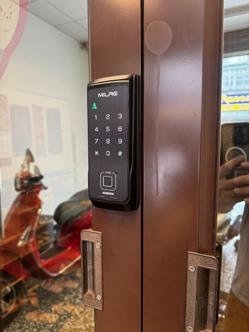 Milre 美樂 MDL-400F 橫拉門 防水電子鎖 三合一 (指紋+卡片+密碼) ★全台到府安裝★**保固三年** | 蝦皮購物