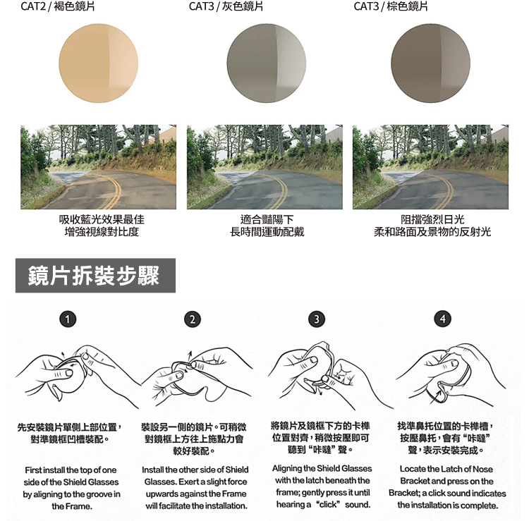 《KPLUS》KU ZERO系列太陽眼鏡/護目鏡 專屬備用鏡片 黃色(鏡片/抗UV/路跑/戶外/單車/自行車) | 蝦皮購物