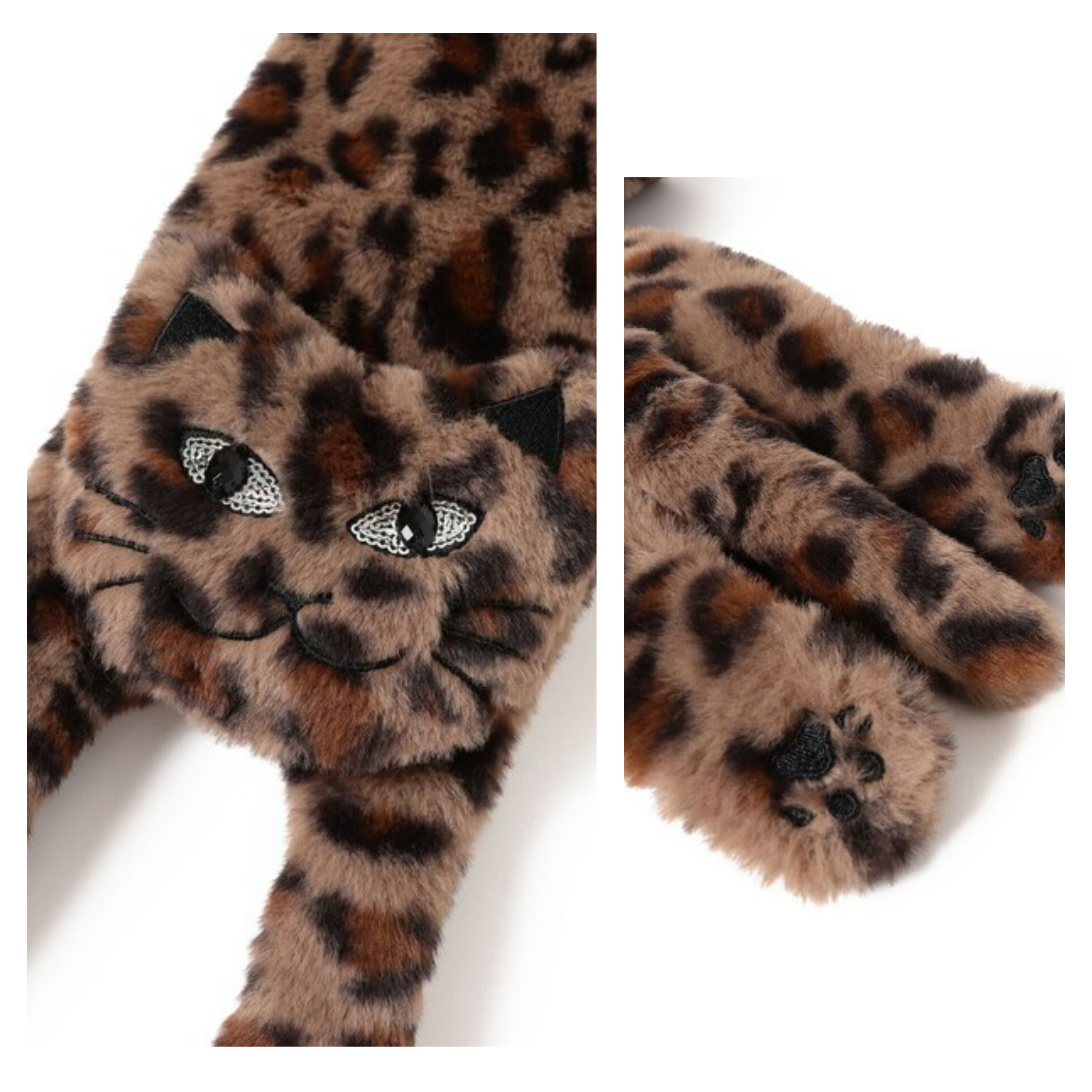 DoReFe | 部分預購 新款豹紋貓 日本中川翔子xBEAMS 爆可愛 貓奴必備 帶隻貓咪出門去萌翻貓咪圍巾 貓圍巾 | 蝦皮購物