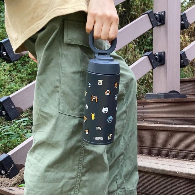 🇰🇷 韓國KKOBA Thermos x Zero Per Zero 膳魔師 狗狗 貓貓 手提 保冰杯 保溫杯 | 蝦皮購物