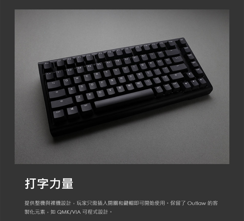 Ducky ProjectD Tinker75 RGB Gasket QMK&VIA系統套鍵 熱插拔 有線 PBT二色 | 蝦皮購物