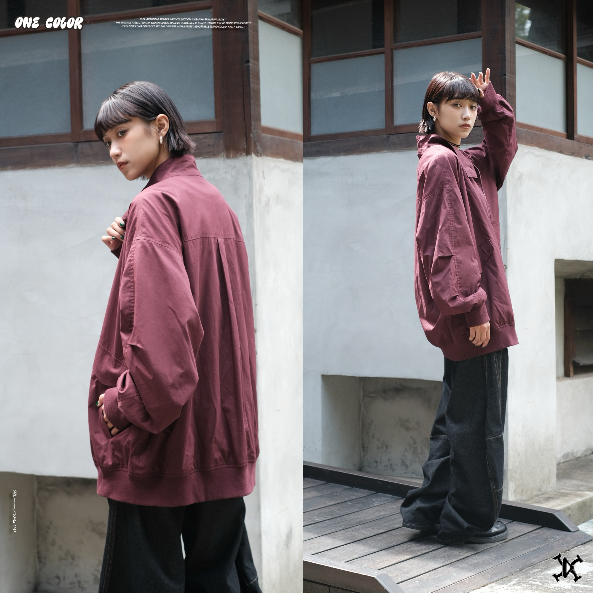 【DTT】🌪️ “Urban Harrington Jacket” - 立領防風哈靈頓外套 波爾多紫 [UJ-30] | 蝦皮購物
