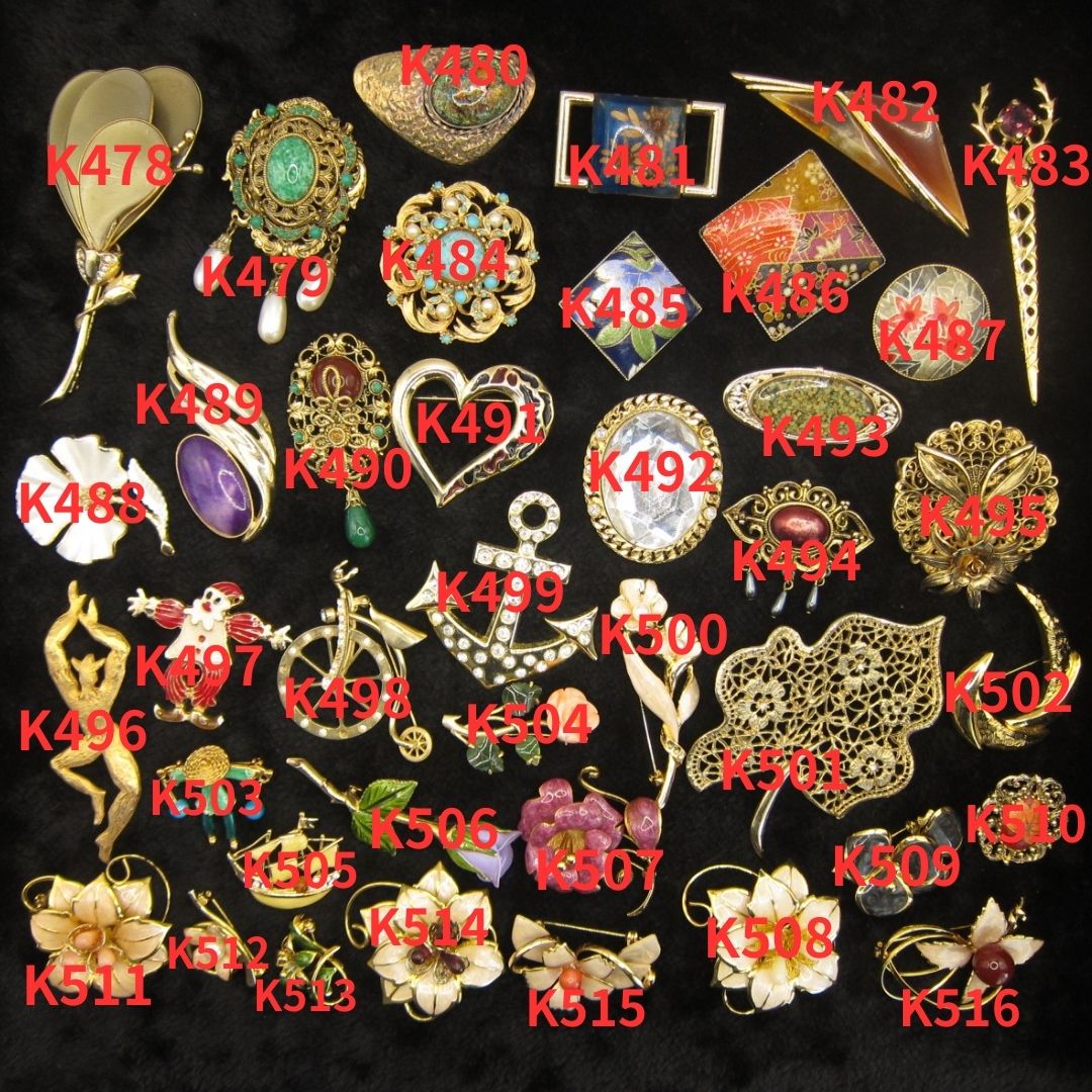 日系復古 二手胸針 進口老飾品 古董胸針 金達爾夏 K439-K477 | 蝦皮購物