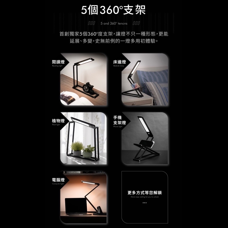 【MOZTECH墨子科技】BANG燈 變變燈 多功能支架 LED 無線感應燈 檯燈 電腦燈 燈 感應燈 桌邊燈 | 蝦皮購物