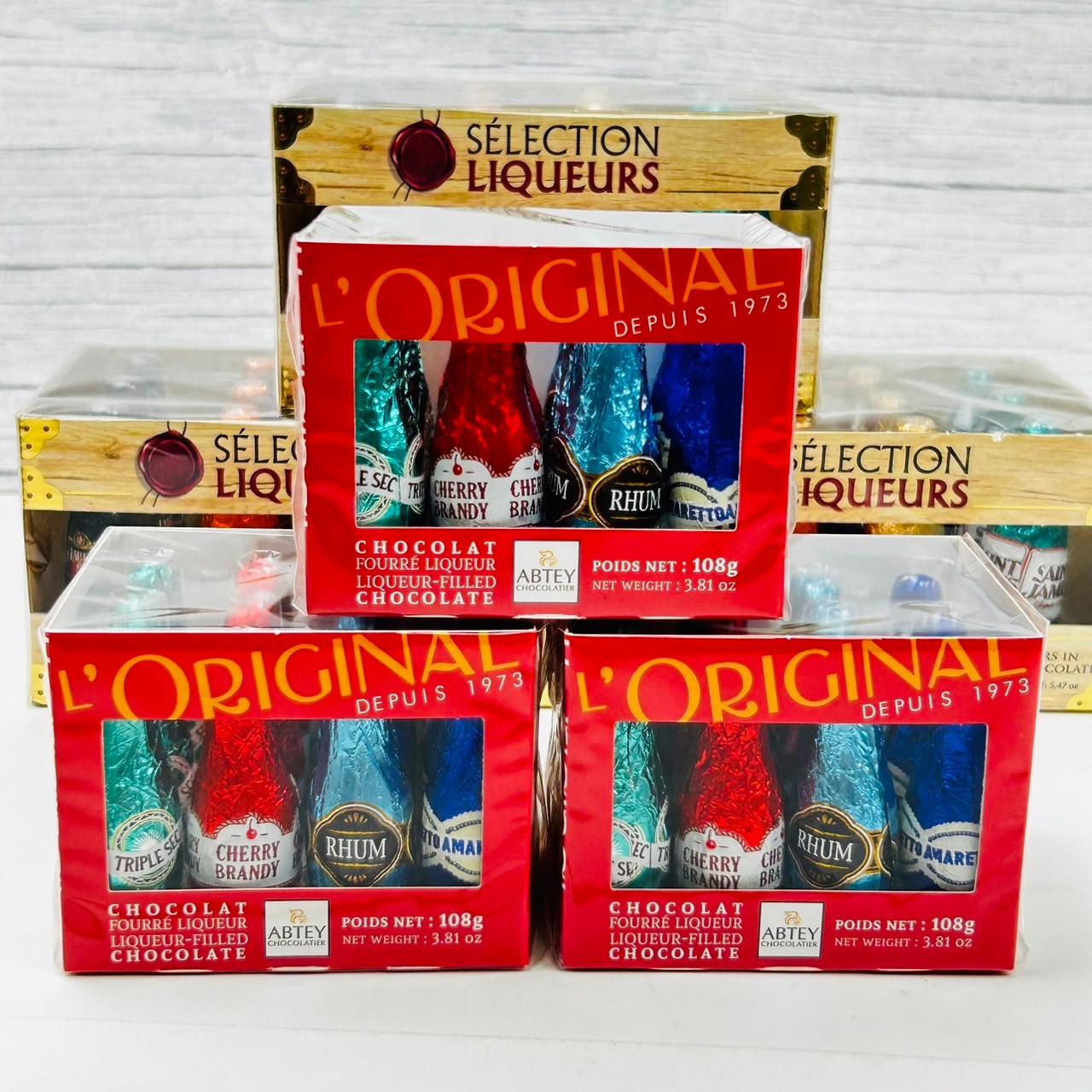 ABTEY精選利口酒酒瓶造型黑巧克力 12入/盒 法國高級巧克力 送禮禮盒 酒巧克力 酒瓶巧克力 | 蝦皮購物