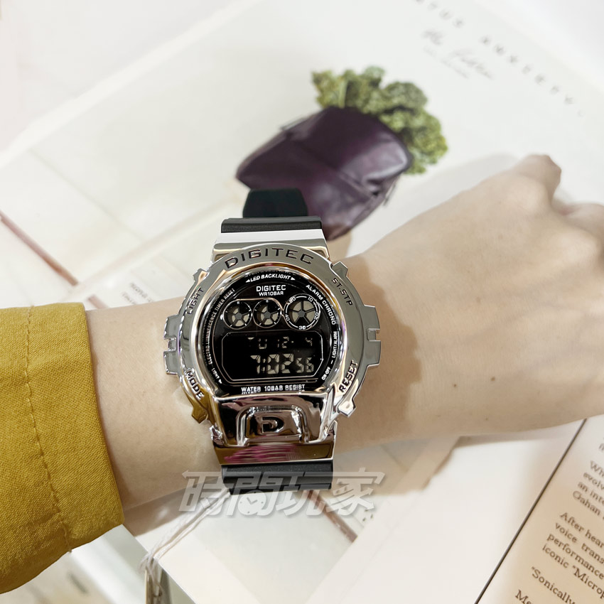 DIGITEC 數碼科技 DG-5078T 原價990 運動時尚 橡膠 休閒 計時碼錶 鬧鈴【時間玩家】 | 蝦皮購物