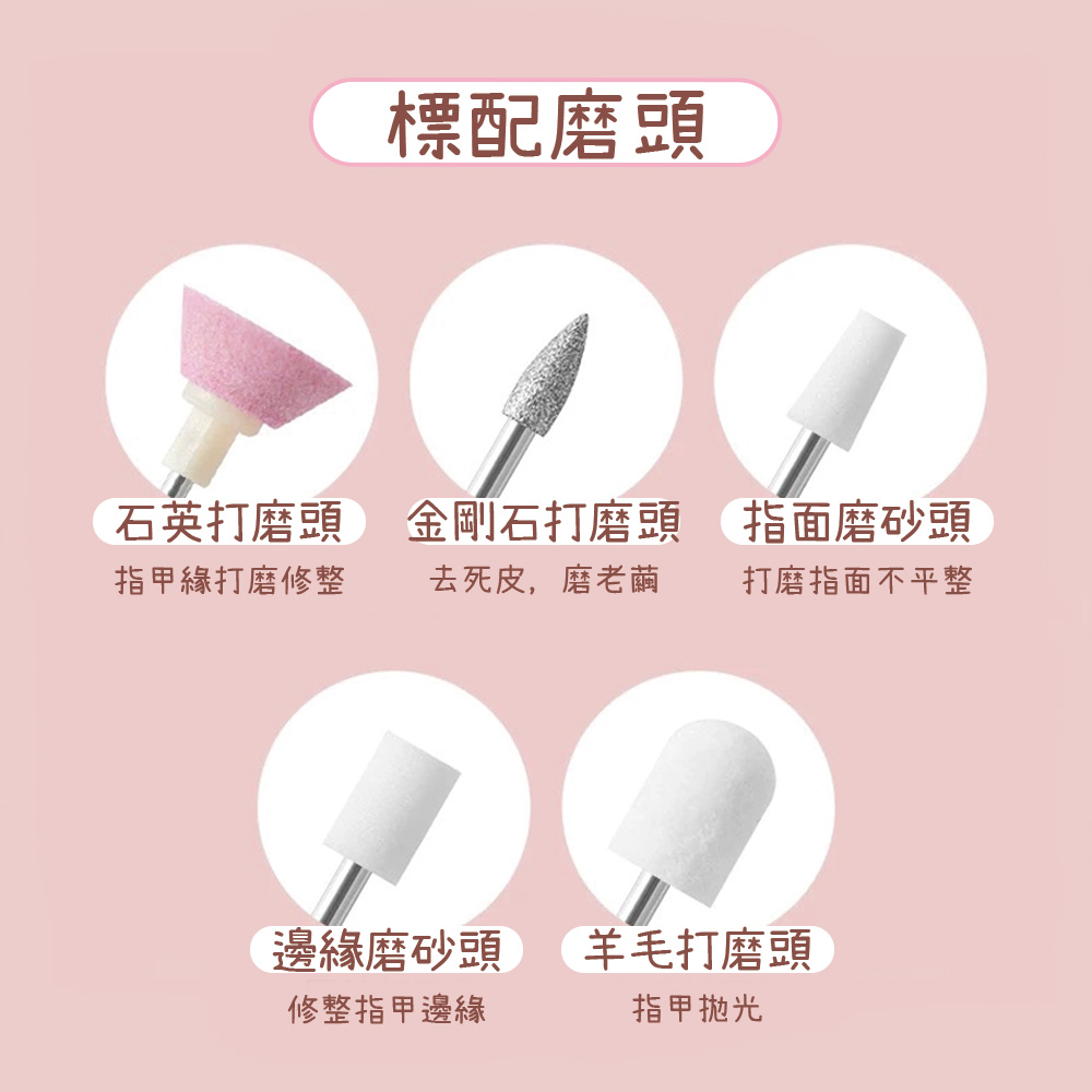 Miro.lu 五合一電動美甲機 磨甲機 USB充電式 修甲機 | 蝦皮購物