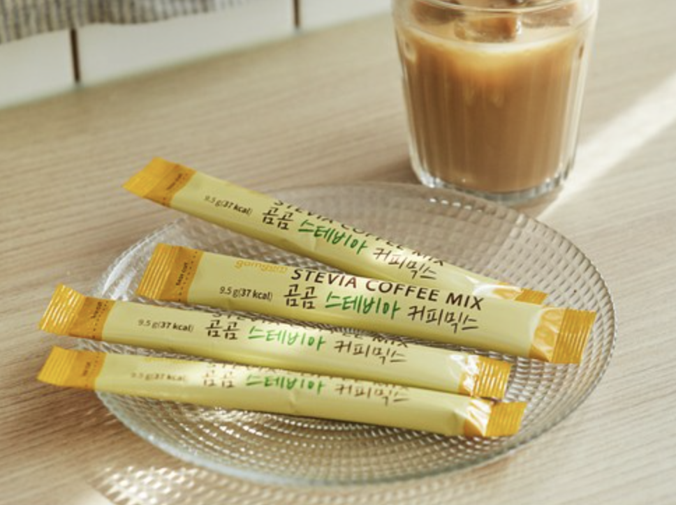 韓國 gomgom 甜葉菊糖 零卡 綜合咖啡粉 9.5g 單包 【快速出貨】零卡路里 無糖 沖泡即飲 辦公室必備 | 蝦皮購物