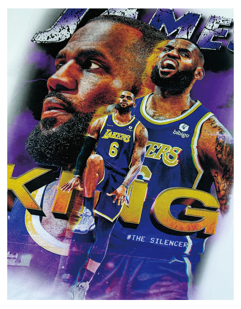 【LeBron James】LBJ #6 湖人隊 歐美 街頭 NBA 籃球 印花短袖T恤 寬鬆 圓領 重磅 嘻哈 美式 | 蝦皮購物