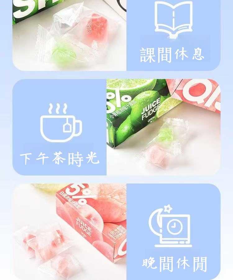 【限時下殺】奇事造型軟糖盒裝80g QQ軟糖 綜合水果口味 水果 QQ糖 軟糖 剝皮軟糖 白桃/柚子/草莓/芒果/小青桔 | 蝦皮購物