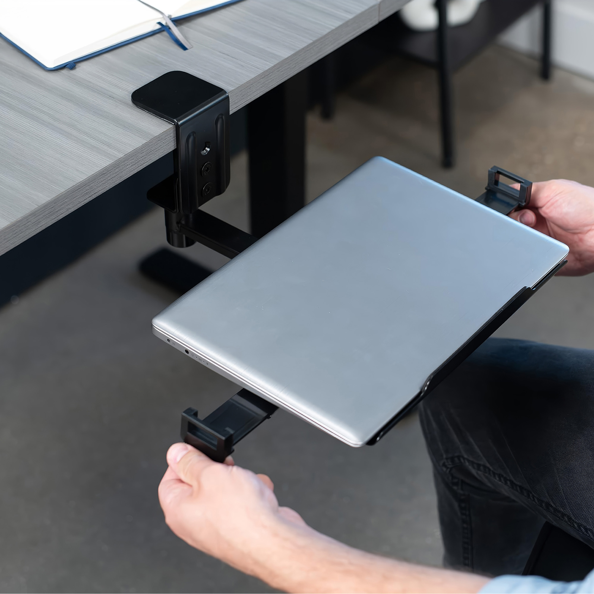 【瑞米 Raymii】VDA-12 夾桌式旋轉筆電托架 筆電收納架 升降桌托架 | 蝦皮購物