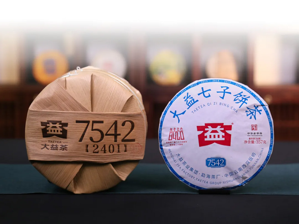 大益普洱生茶 357g/7542 2401「茶有大益」 | 蝦皮購物