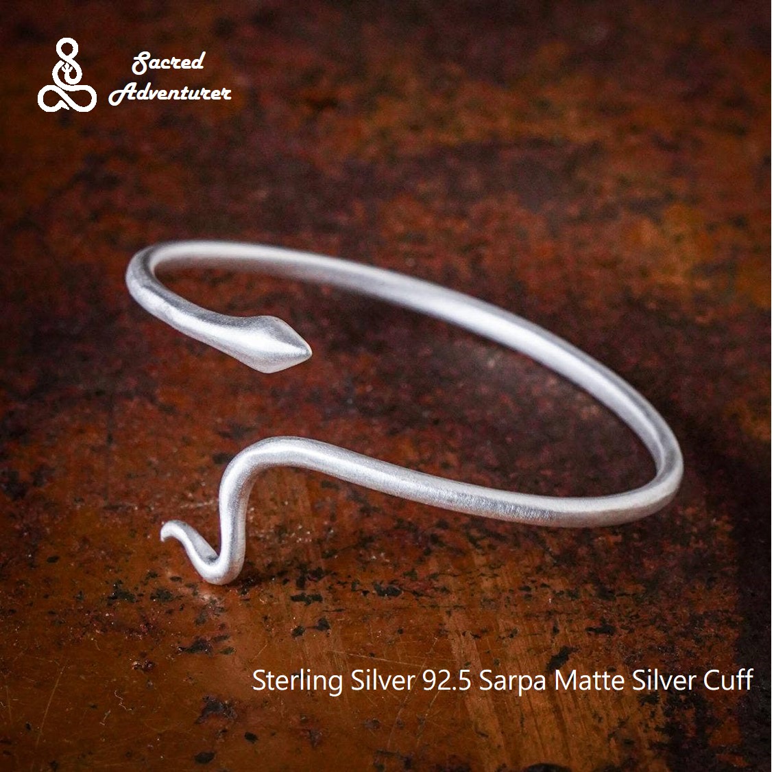 【靈性旅人】🇮🇳快速出貨｜Isha蛇型手環（銀質）｜Adjustable Brass Cuff｜穩定能量 | 蝦皮購物