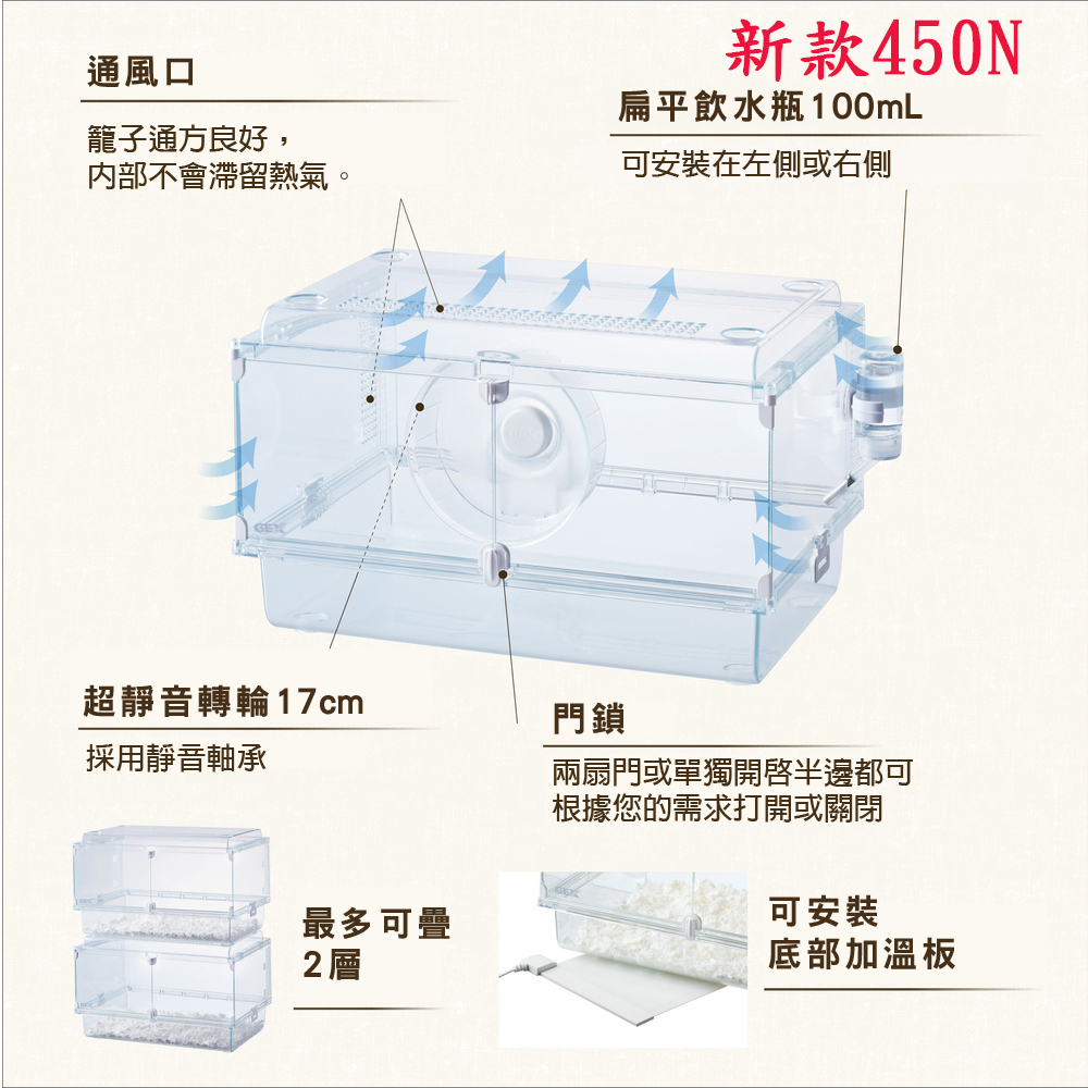 ★Petshop寵物網★GEX 愛鼠透視屋 360/450N/600N/600N空籠 三種尺吋 鼠籠 鼠屋 透視屋 | 蝦皮購物