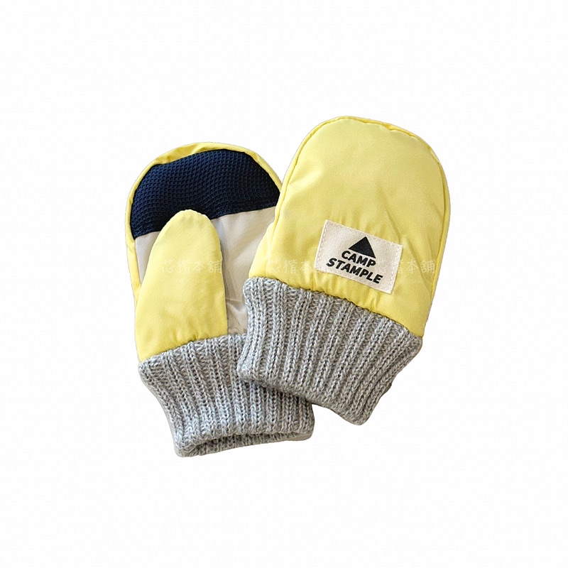 現貨｜實拍《1～4y》日本進口 CAMP STAMPLE 幼兒 莫蘭迪色 防潑水 冬季防寒 保暖 滑雪手套 | 蝦皮購物