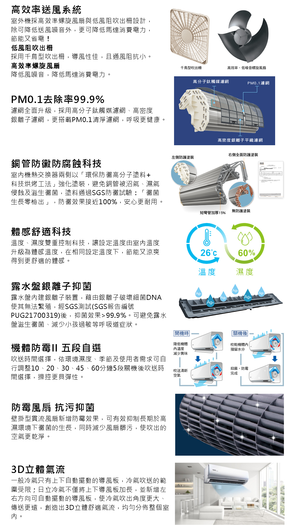 北北基桃(限區) 快速到貨！HITACHI 3-4坪變頻冷暖分離式冷氣RAS-22NJP+RAC-22NP