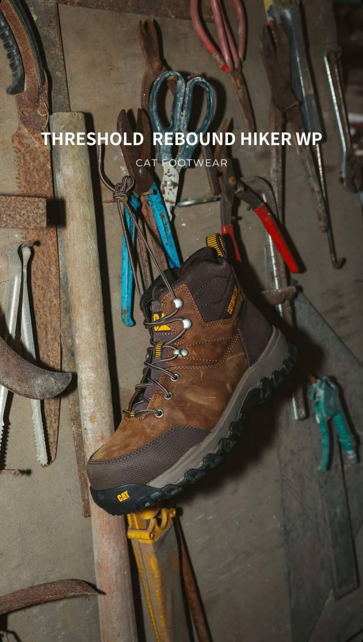 【正品現貨】CAT THRESHOLD REBOUND HIKER EU 防水工裝靴 工作休閒好夥伴 抗滑 鞋頭加固 鞋 | 蝦皮購物