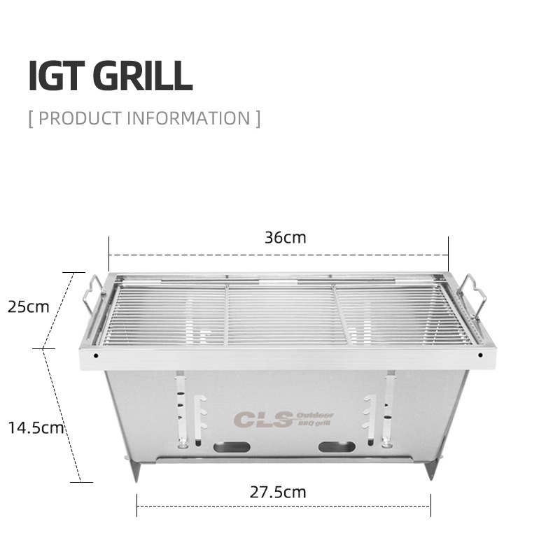 IGT折疊燒烤爐 烤肉爐 CLS IGT燒烤爐 烤肉架 烤爐 燒烤爐 一單位 IGT桌 露營 折疊桌 不銹鋼烤肉架 焚火 | 蝦皮購物