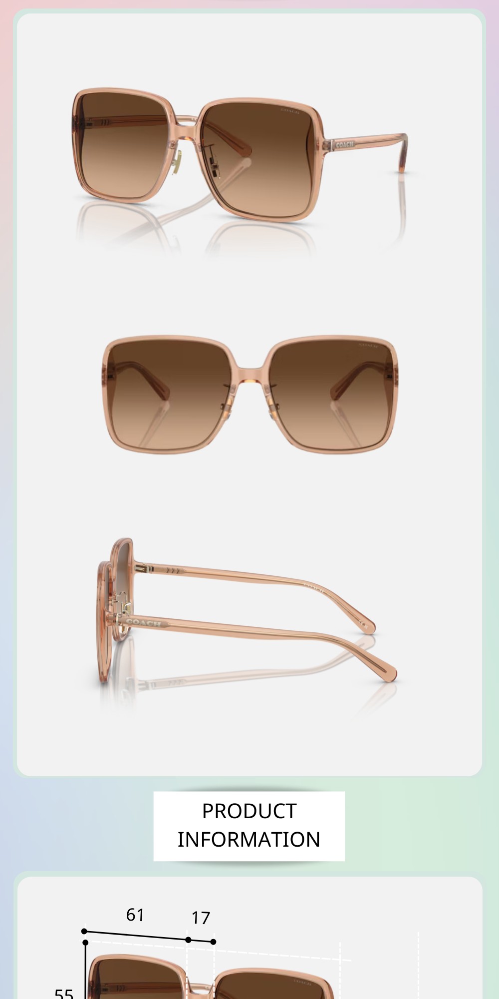 COACH｜吳謹言代言 新款墨鏡組合 HC8368D多款任選【葛洛麗雅眼鏡】 | 蝦皮購物