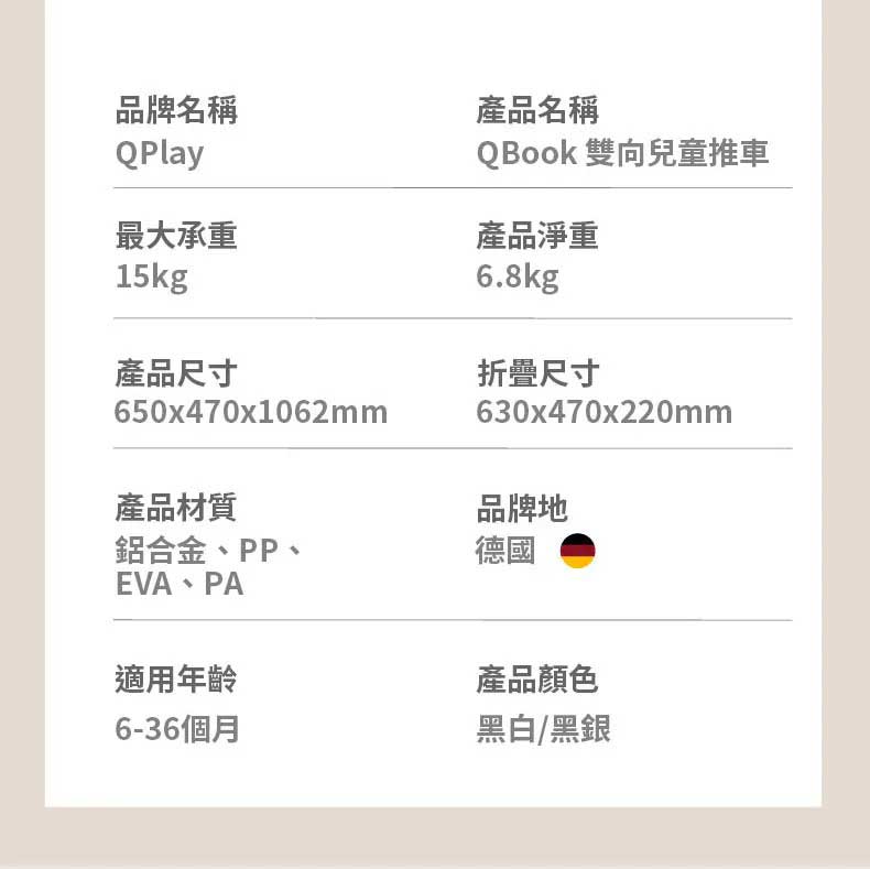 QPlay QBook 雙向兒童推車(可登機)登機車|嬰兒車|兒童手推車|輕便推車【麗兒采家】 | 蝦皮購物