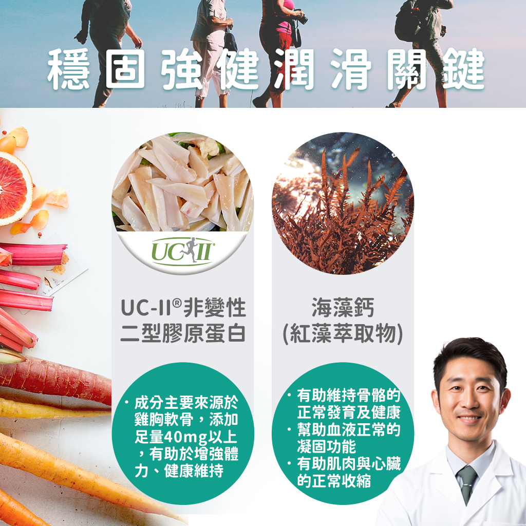 Vita Master UC2 UCII UC-II 40毫克 非變性二型膠原蛋白 海藻鈣 專利 非變性二型膠原蛋白 | 蝦皮購物