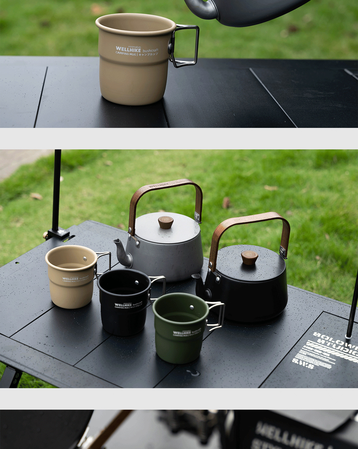 WELLHIKE BC硬氧鋁合金折疊杯【露營殿】馬克杯 摺疊杯子 金屬杯 登山杯 露營杯 水杯把手折疊杯 | 蝦皮購物