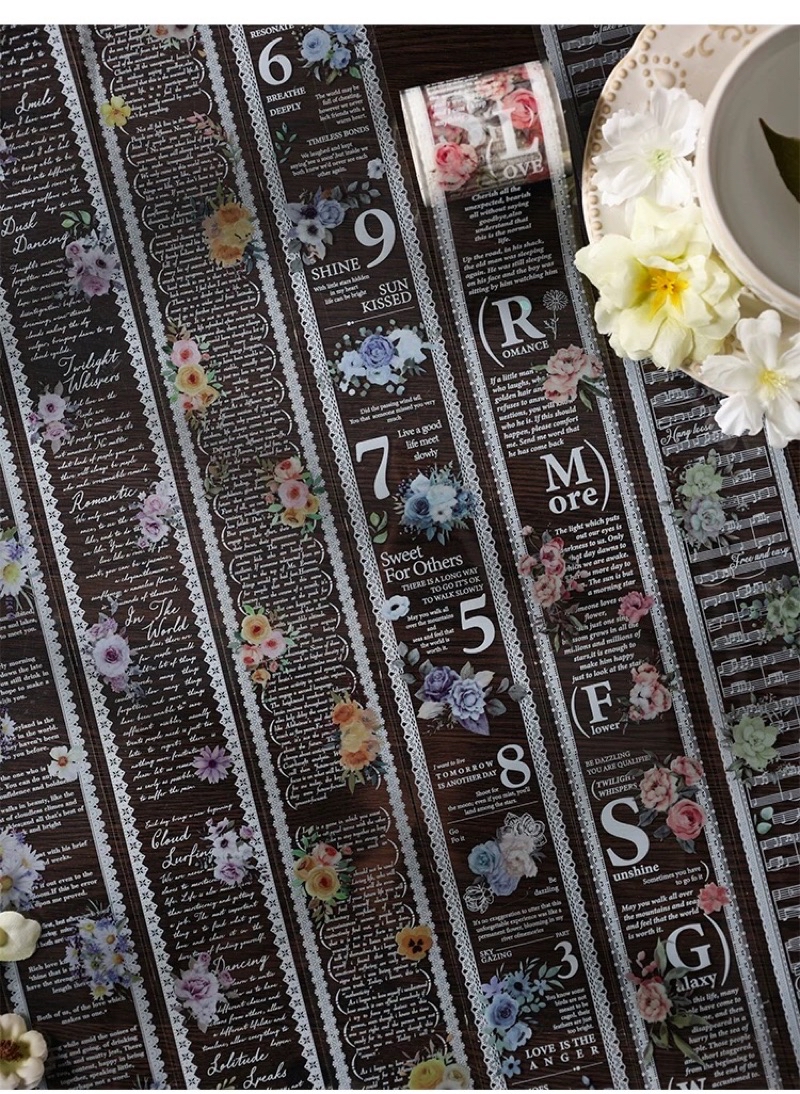 《KATE‘s》[全新整卷/套組]悅真 蕾絲花語 套盒 PET膠帶 6款/盒 裝飾 花草 盒裝 拉條 蕾絲 ZABC | 蝦皮購物