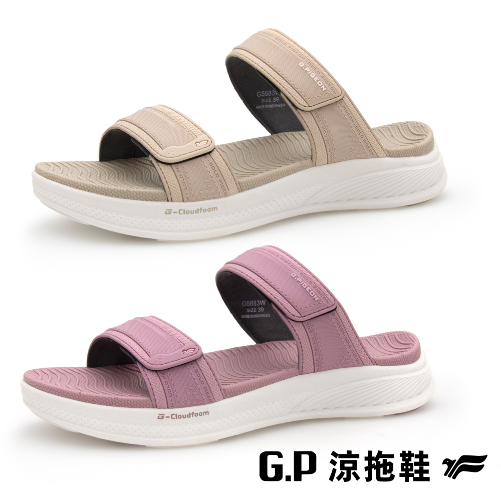 G.P 涼拖鞋 女款輕量雙帶拖鞋 G9383W G5683W(雲端鞋-Q彈系列) 官方直營 官方現貨 | 蝦皮購物