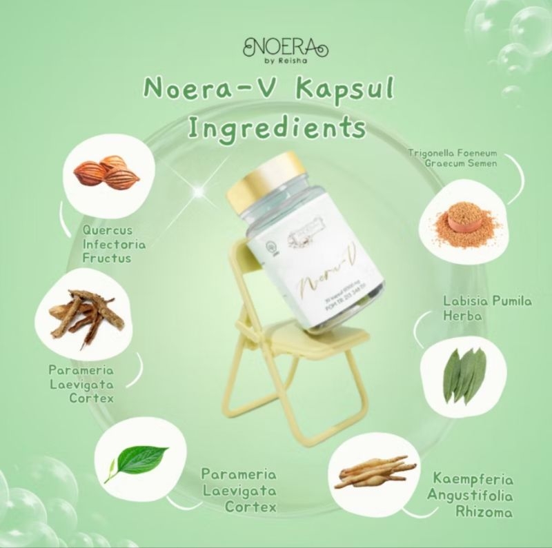 Noera-V jamu yang dapat membantu mengurangi kewanitaan BPOM | 蝦皮購物