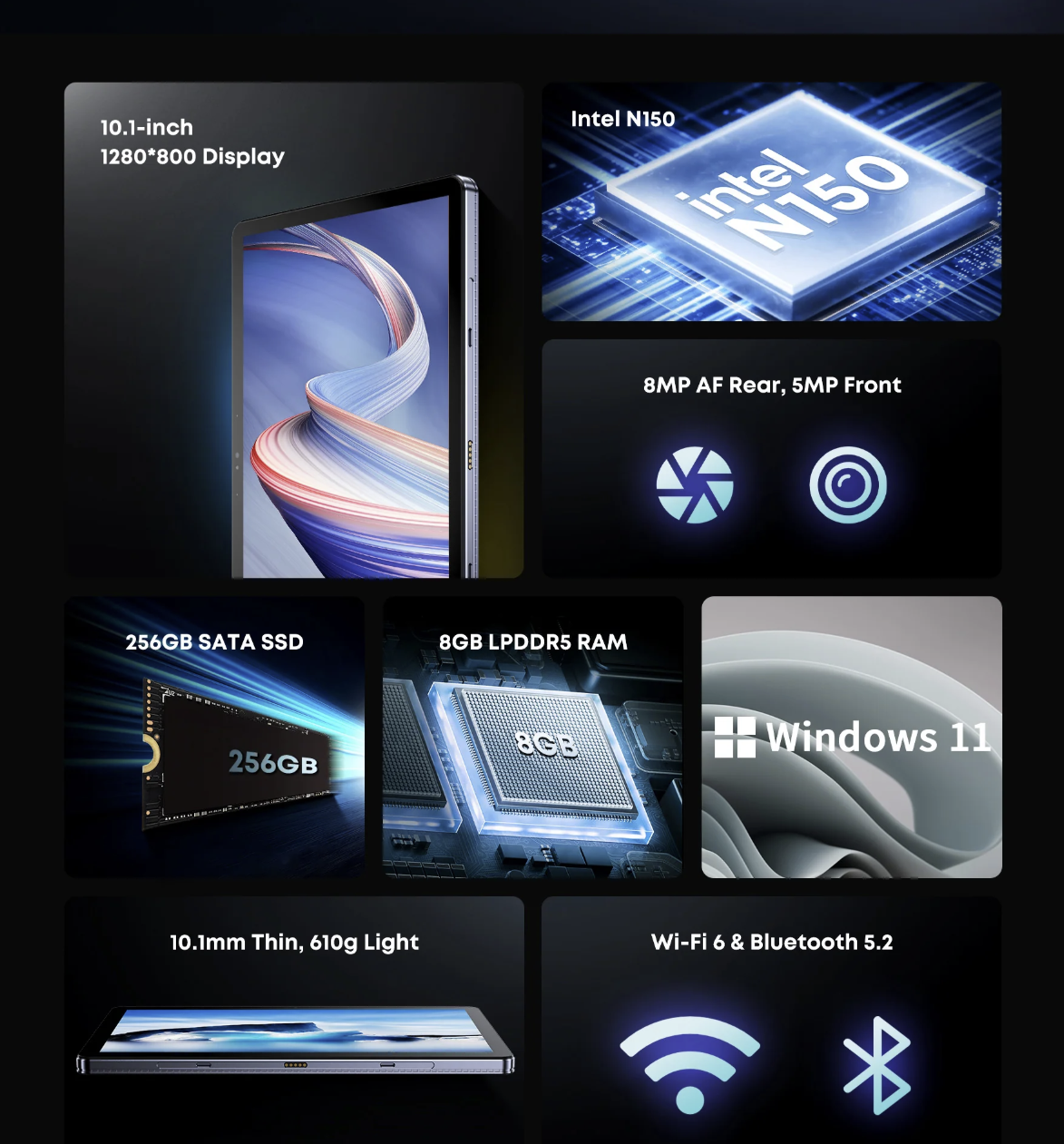 《啾吉小舖》馳為chuwi Hi10 X1 N150 二合一Windows 平板電腦 英特爾 首發Twin Lake | 蝦皮購物