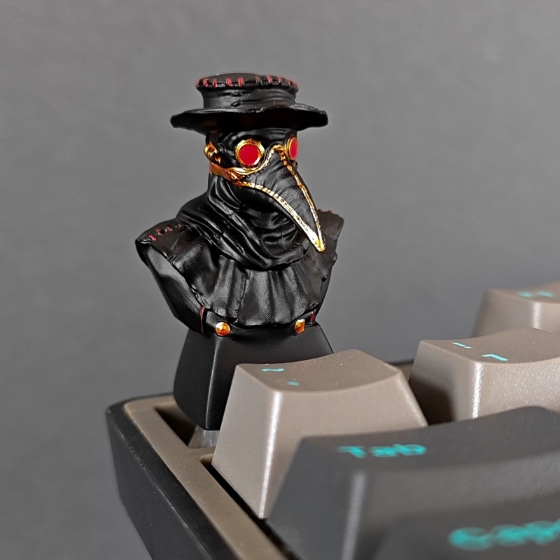 [頑童2][預購免運]克蘇魯 鳥嘴醫生 復活島石像機械鍵盤鍵帽 創意樹脂鍵帽 | 蝦皮購物