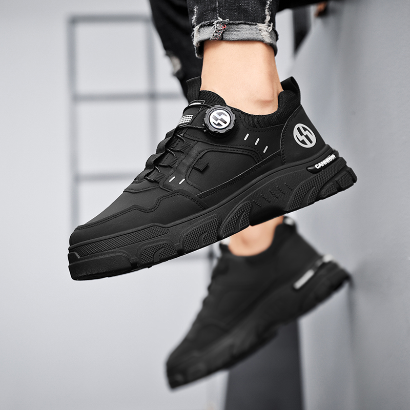 隔日達現貨 “久站不累”免運 工作鞋旋轉紐扣 馬丁靴 工作鞋 短靴 工裝靴 休閒鞋 男鞋 四季可穿 防水 舒適透氣 | 蝦皮購物