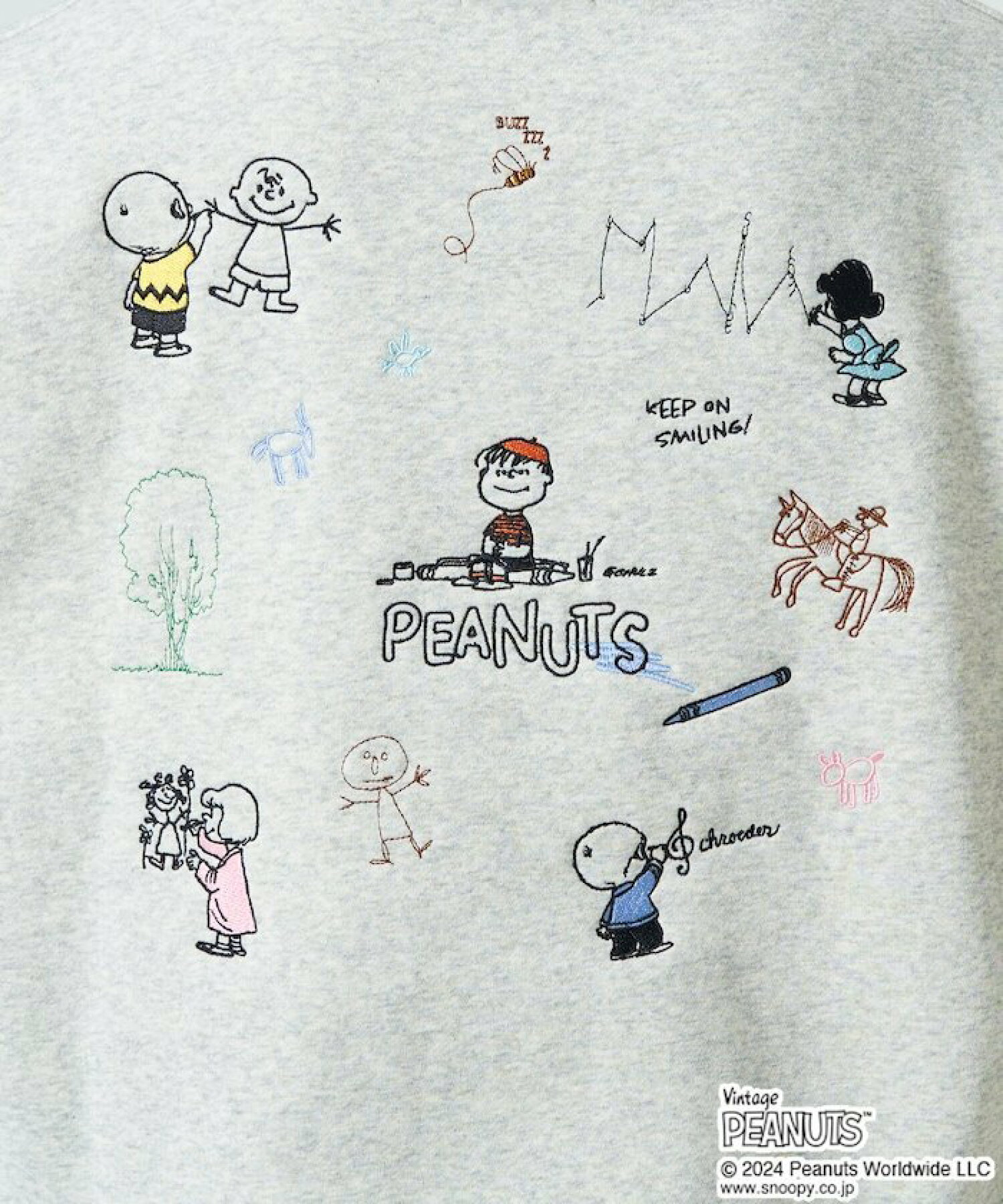 DoReFe | 日本代購 必入SNOOPY× FREAK'S STORE 合作限定 刺繡寬鬆大學T 內刷毛 長T 卡通 | 蝦皮購物