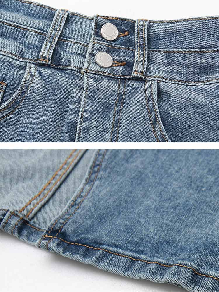 OB嚴選 視覺細-5KG．性感開衩牛仔顯瘦裙 《CA2909》大尺碼/女裝/現貨 | 蝦皮購物