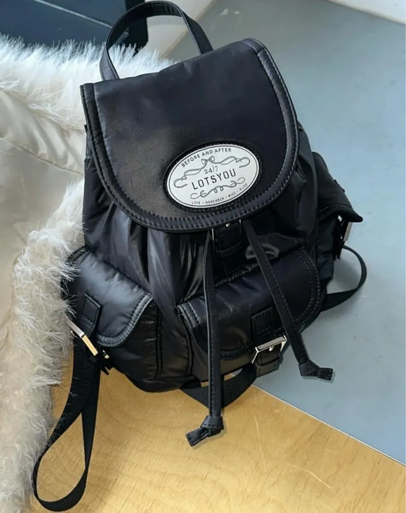 【Danson】品牌折扣 LOTSYOU / Jennie同款 雙肩包Nostalgia chubby Backpack | 蝦皮購物