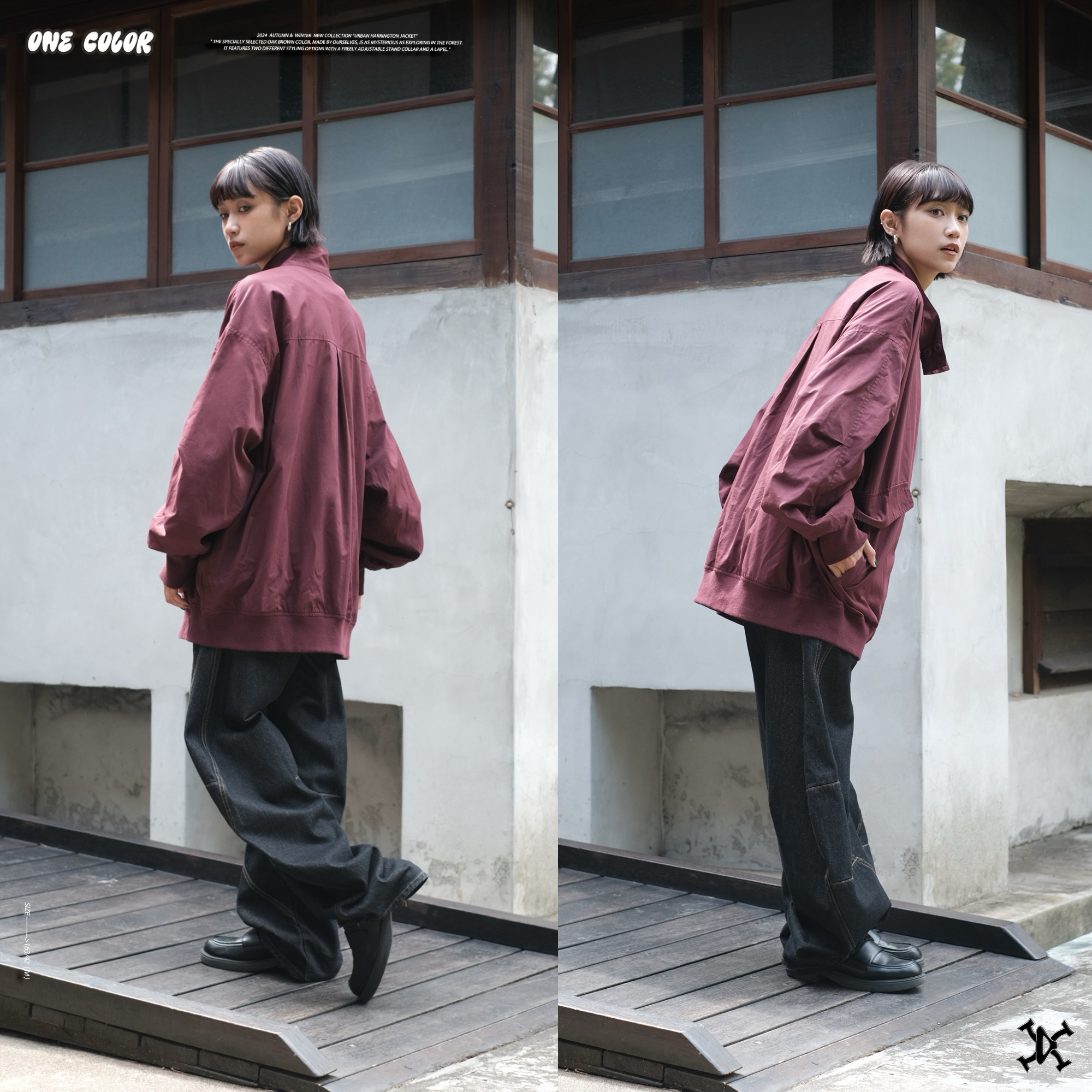 【DTT】🌪️ “Urban Harrington Jacket” - 立領防風哈靈頓外套 波爾多紫 [UJ-30] | 蝦皮購物