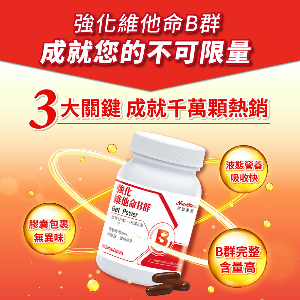 【Nutrimate 你滋美得】強化維他命B群B群(60顆/瓶) | 蝦皮購物
