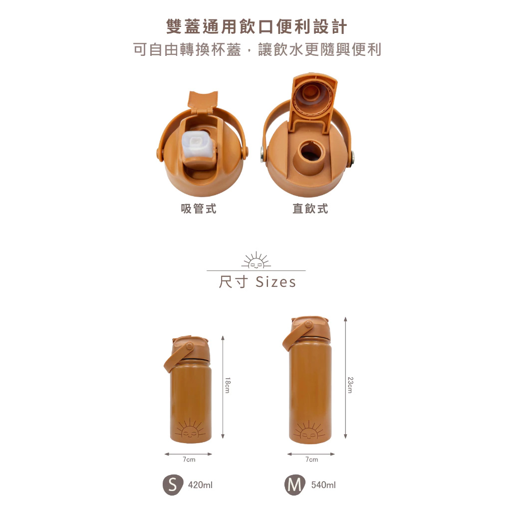 丹麥Grech&Co. 不鏽鋼吸管水壺 直飲水壺 水杯 保溫瓶 420ml / 540ml | 蝦皮購物