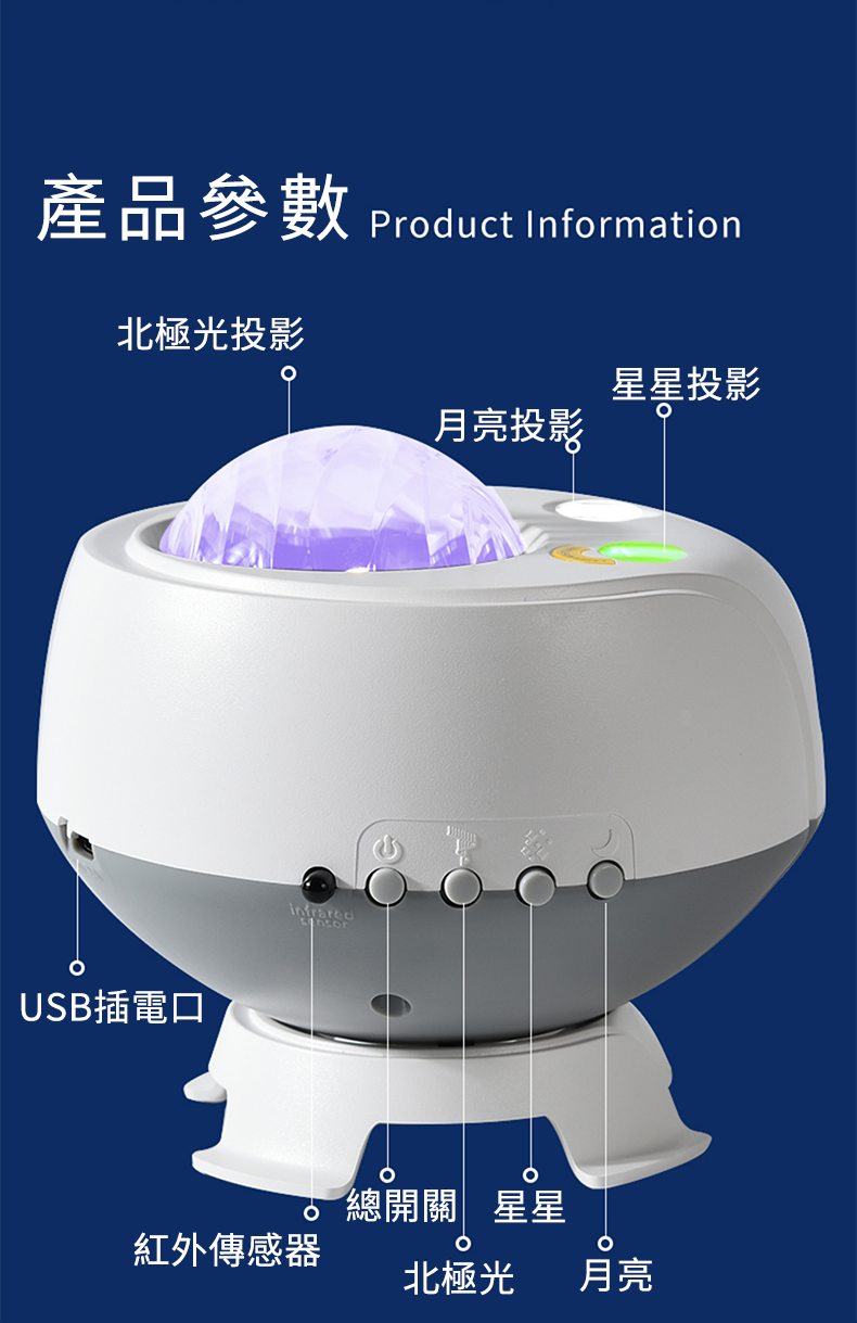 【台灣出貨】新款北極系第四代星空投影燈 小夜燈 氛圍燈 星空燈 房間氣氛燈 助眠音樂星光燈 led夜燈 生日禮物 | 蝦皮購物