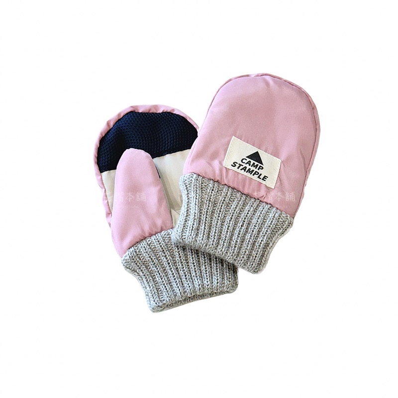 現貨｜實拍《1～4y》日本進口 CAMP STAMPLE 幼兒 莫蘭迪色 防潑水 冬季防寒 保暖 滑雪手套 | 蝦皮購物