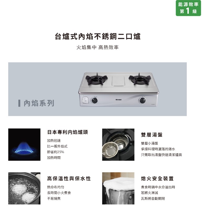 林內 RTS-N201S 內焰不鏽鋼台爐/中彰投含基本安裝 | 蝦皮購物