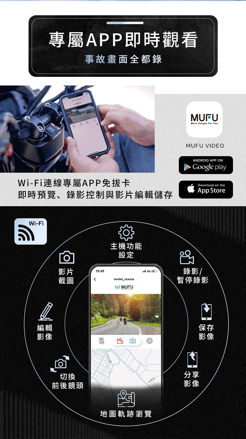 MUFU 機車行車記錄器 M4黑盒子｜贈64GB記憶卡 | 蝦皮購物