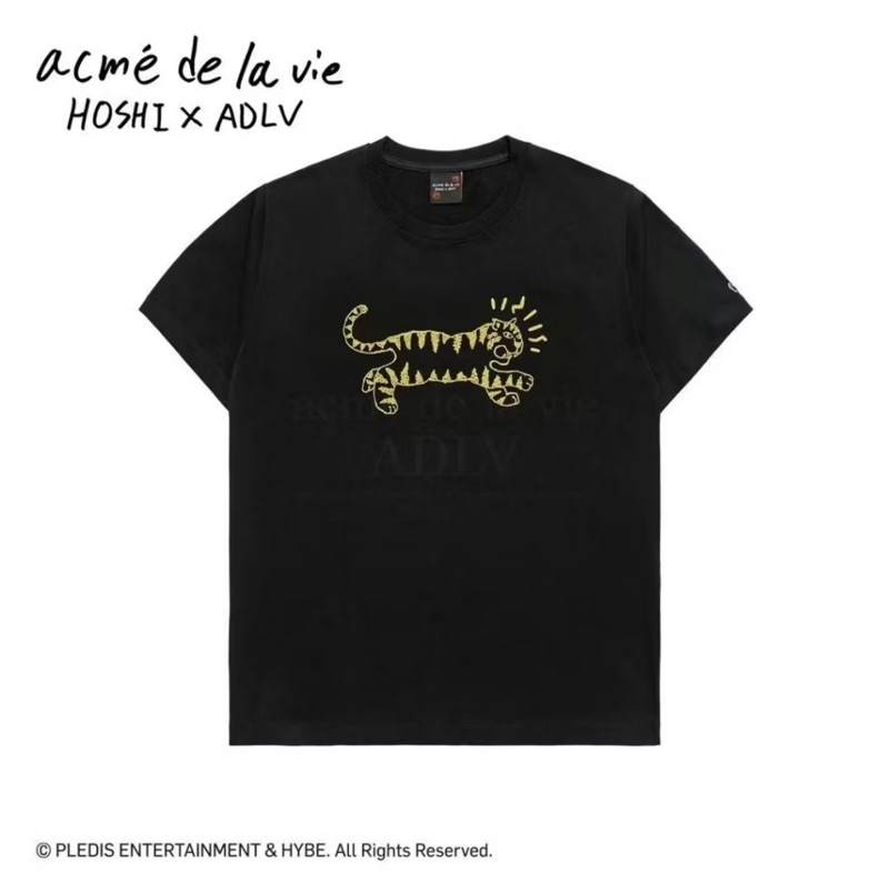 可議/全新 HOSHI X ADLV TIGER SKETCH SHORT SLEEVE T- SHIRT黑色 | 蝦皮購物