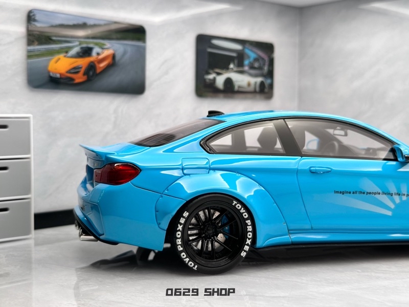 1/18 GT Spirit BMW M4 LB Performance Baby Blue 模型車 收藏品 擺設裝飾 | 蝦皮購物