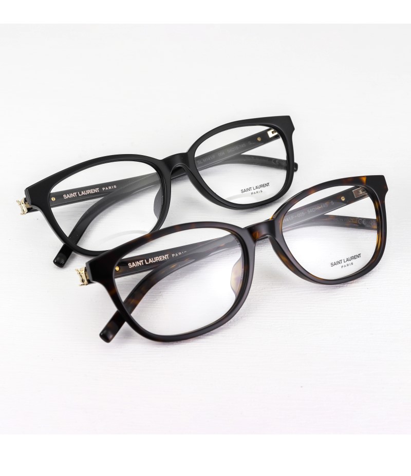 SAINT LAURENT SL M141/F 聖羅蘭眼鏡｜時尚經典YSL黑色貓眼全框眼鏡 女生品牌眼鏡框【幸子眼鏡】 | 蝦皮購物