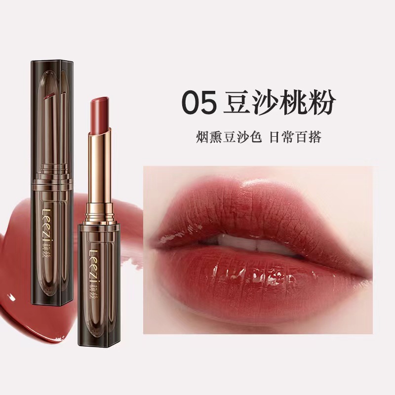 Leezi莉茲小黑管晶透盈彩口紅 輕薄不黏膩不易脫妝顯色顯白唇膏 | 蝦皮購物