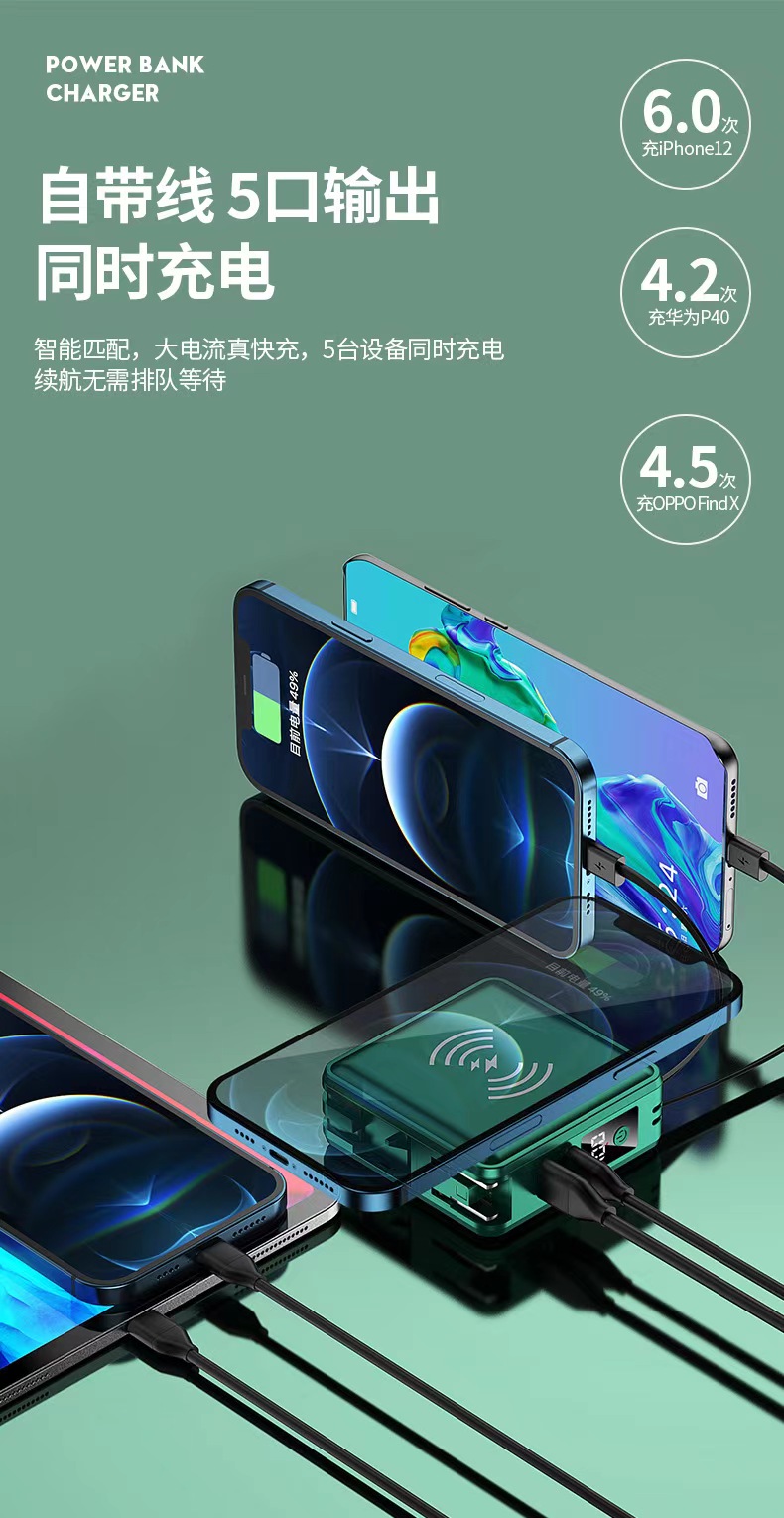 【出國旅行標準wh】66W超級快充 無線行動電源 多功能磁吸行動電源 磁吸行動電源20000MAH 可上飛機 安全保證 | 蝦皮購物