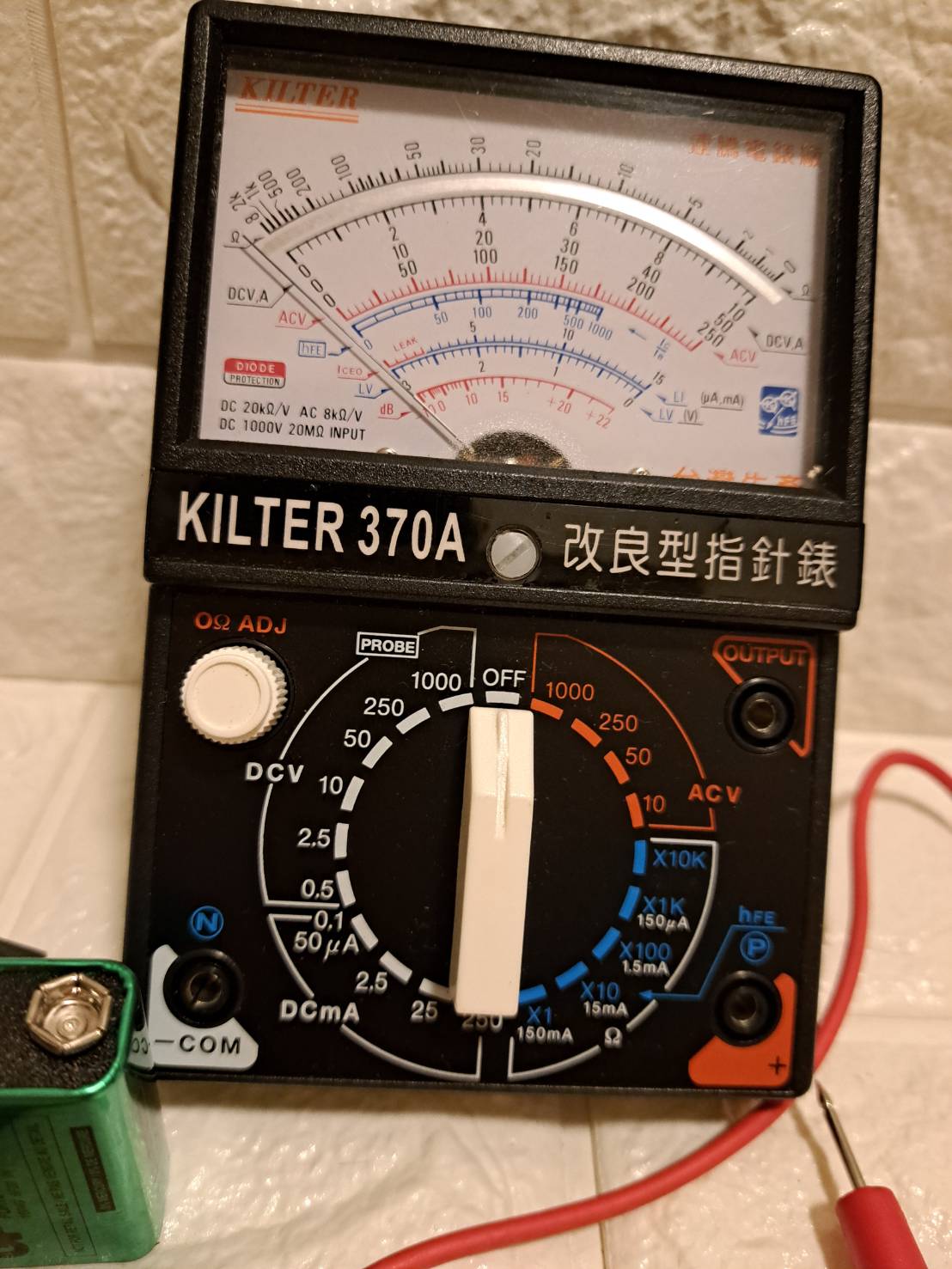 超值優惠價 二手近全新 改良型指針電表 KILTER 370A 三用電錶 附贈電池組 量電壓 水電工 房屋修繕 電器維修 | 蝦皮購物